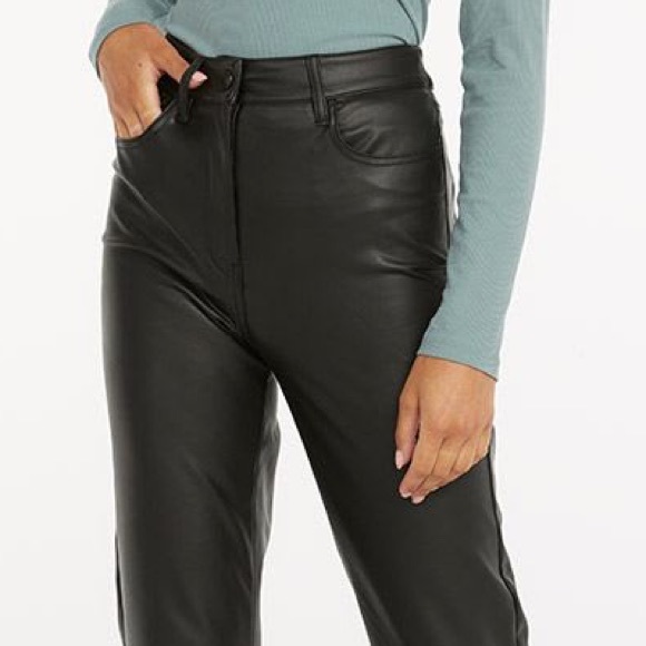 Reitmans | Pants & Jumpsuits | Highwaisted Straightleg Faux Leather ...
